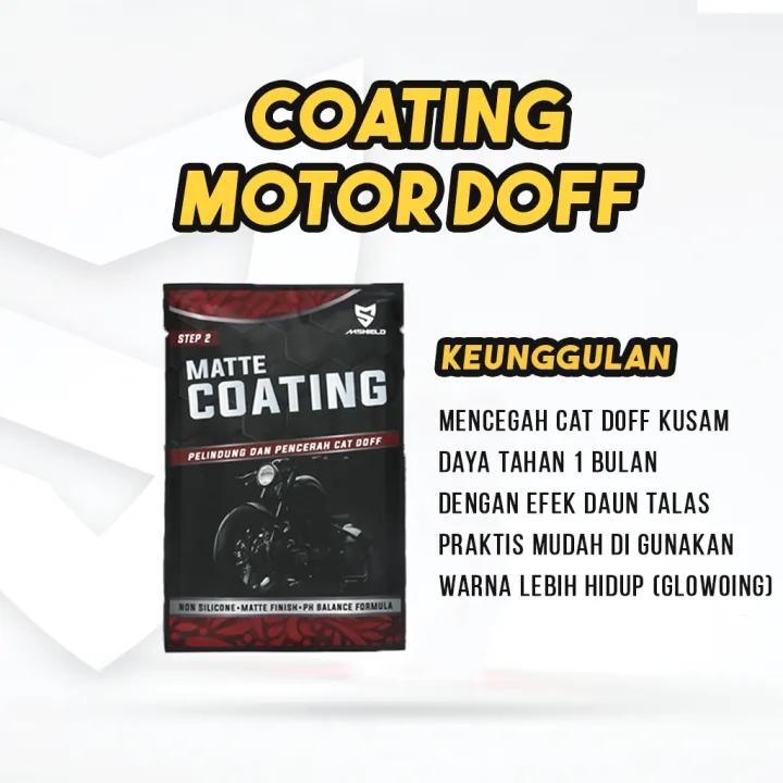 Perawatan cat doff motor pengkilap body motor doff sachet matte coating ...