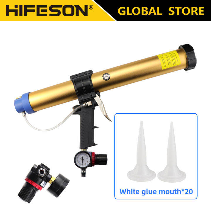 HIFESON Cylinder 600ml Pneumatic Glass Glue Tool Foam Caulking Machine ...