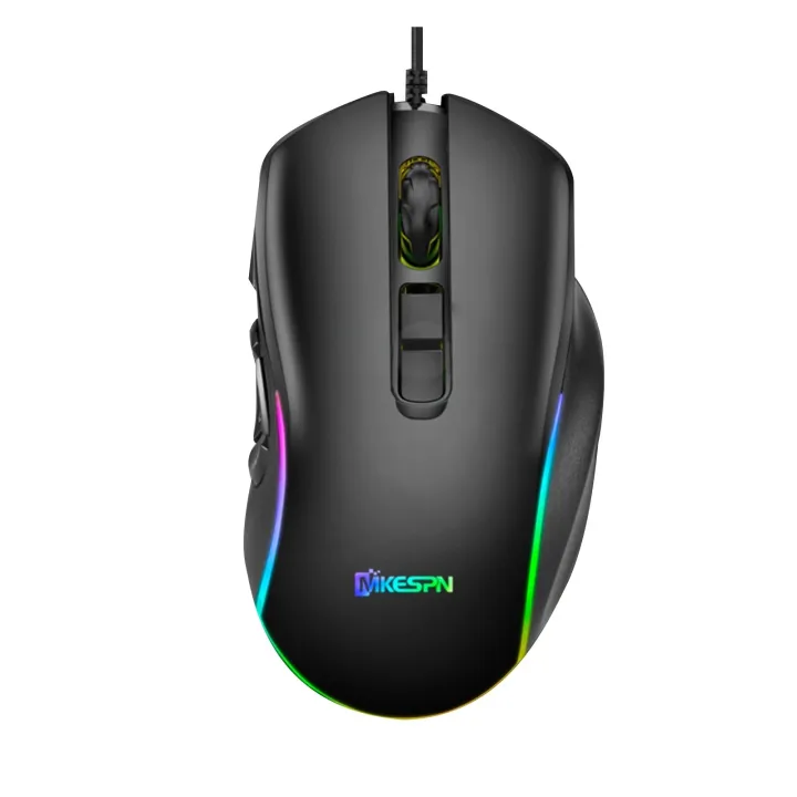 Game professional computer mouse 10-key RGB wired mouse 6 DPI ergonomic ...