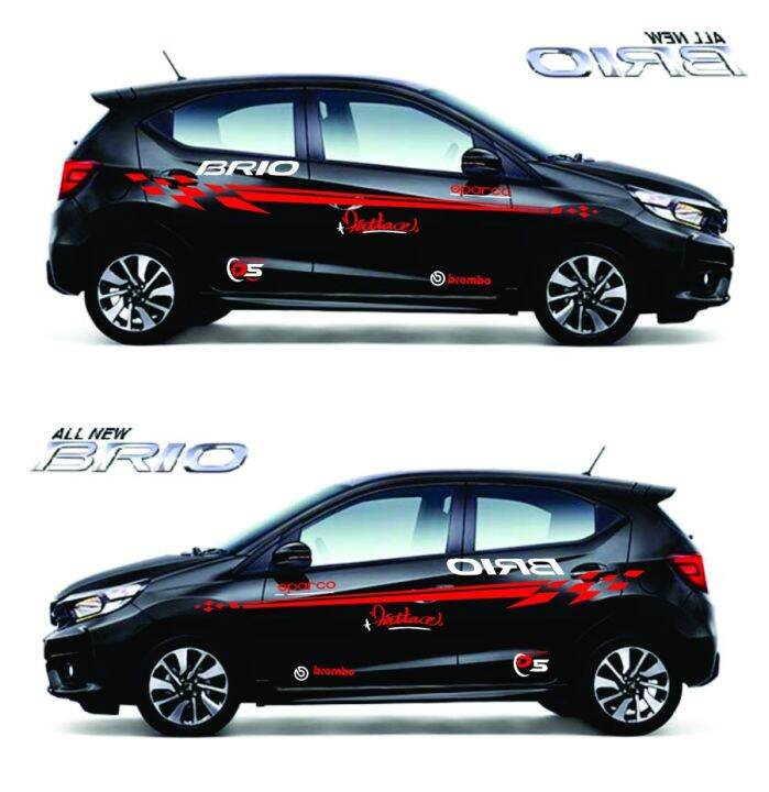 stiker sticker mobil brio sport sparco brambo keren termurah untuk ...