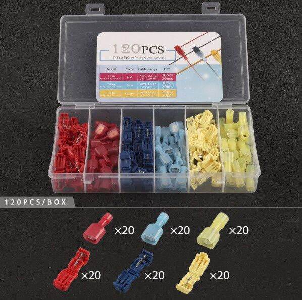 Multi-purpose Electrical Connectors Non-Stripping Terminal Set Boxed ...