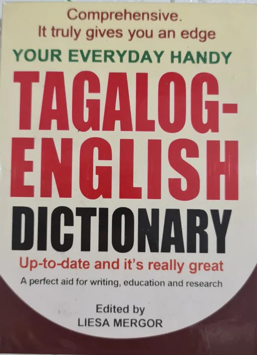 Tagalog - English Dictionary By:Liesa Mergor | Lazada PH