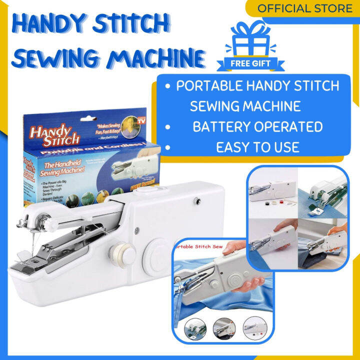 Original Handy Stitch Sewing Machine Mini Portable Hand Personal ...