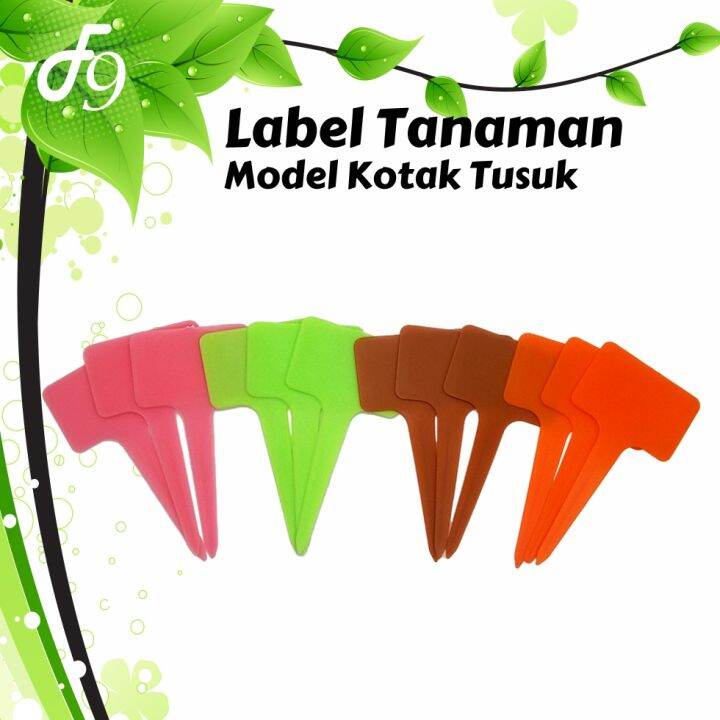 Label Tanaman Plant Label Tag 5 pcs, Model T tusuk 5 x 10 cm Tebal ...