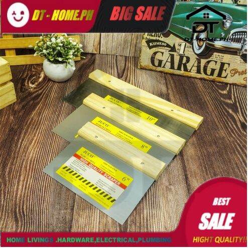 Scraper Putty Knife Dry Wall Paint Blades Floor Tile Plaster Trowel ...