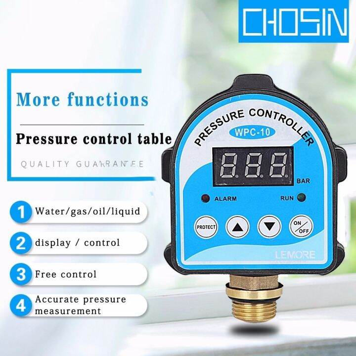Automatic Air Pump Water Oil Compressor Pressure Switch Digital Display ...