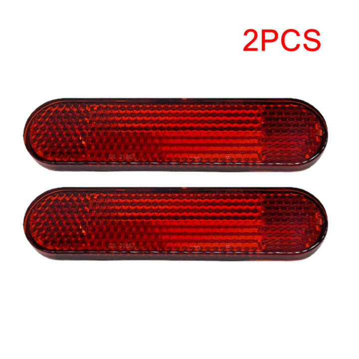 1Pair Red Reflectors Truck Plastic Reflectors Motorcycle ATV Dirt Bike ...