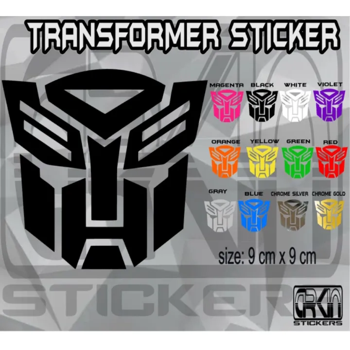Transformer sticker decals | Lazada PH