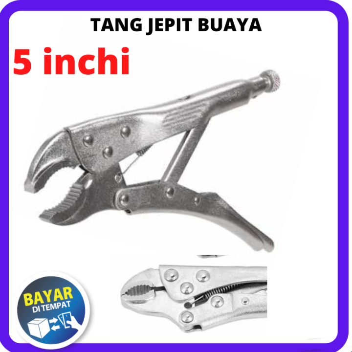 Marege Tang Buaya Jepit 5 Inchi Bahan Baja karbon tinggi ukuran 12.5 x ...
