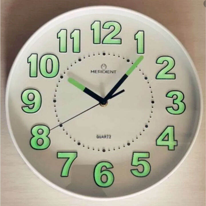 JAM DINDING MERIDIENT MINIMALIS GTD 2 GLOW MENYALA DALAM GELAP DIAMETER ...