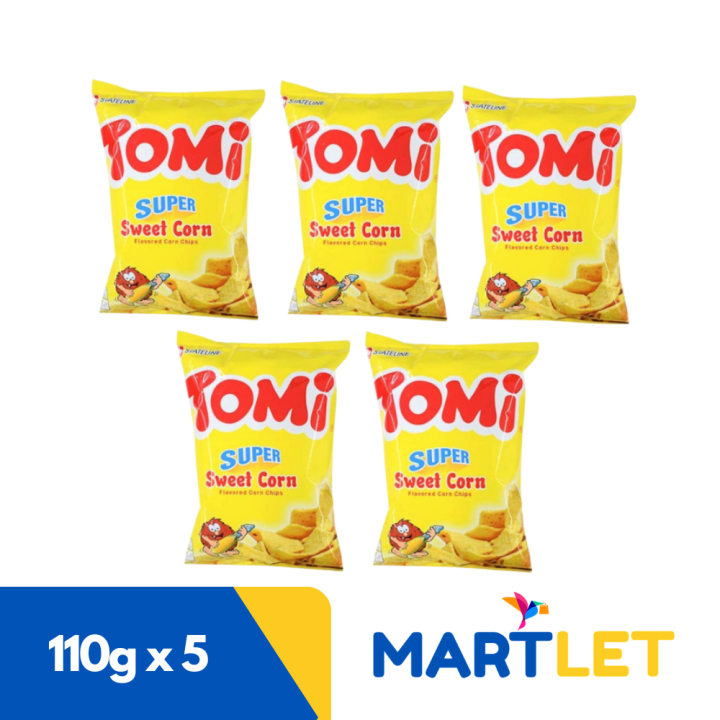Tomi Super Sweet Corn Flavoured Corn Chips, 110g Set of 5 | Lazada PH