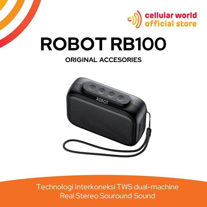 Bluetooth Speaker Robot RB100 Dots 5.0 Garansi Resmi Indonesia | Lazada ...