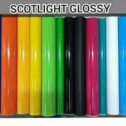 Stiker Skotlet Motor Glosy Mengkilat/Scotlite Warna Polos Permeter ...