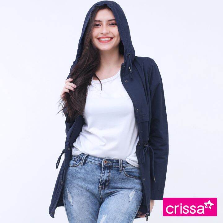 Crissa Parka Jacket W/ Hood CLT30-0038 (Midnight Navy) | Lazada PH
