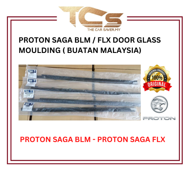 PROTON SAGA BLM / FLX DOOR GLASS MOULDING | Lazada