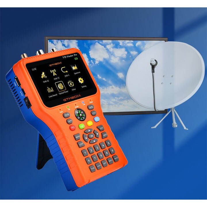 GTMEDIA V8 Finder Pro Digital Terrestrial TV Signal Finder Meter 4.3 ...