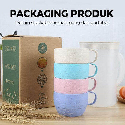 Teko Set 5in1 Teko + Gelas Bahan Jerami CF-11 | Lazada Indonesia