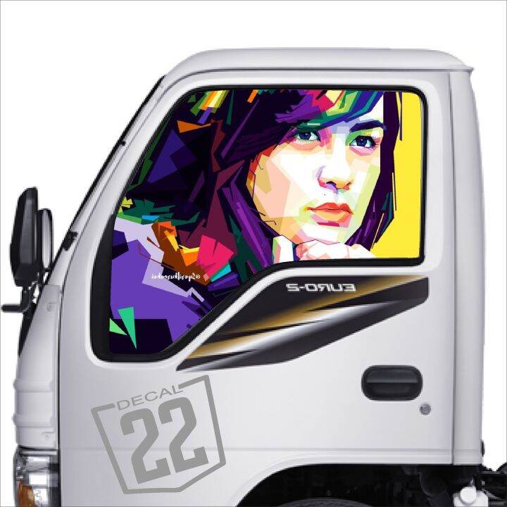 STIKER KACA TRUK ELF STIKER ONE WAY TRUK ELF 69 DECAL STORE KODE 18 ...
