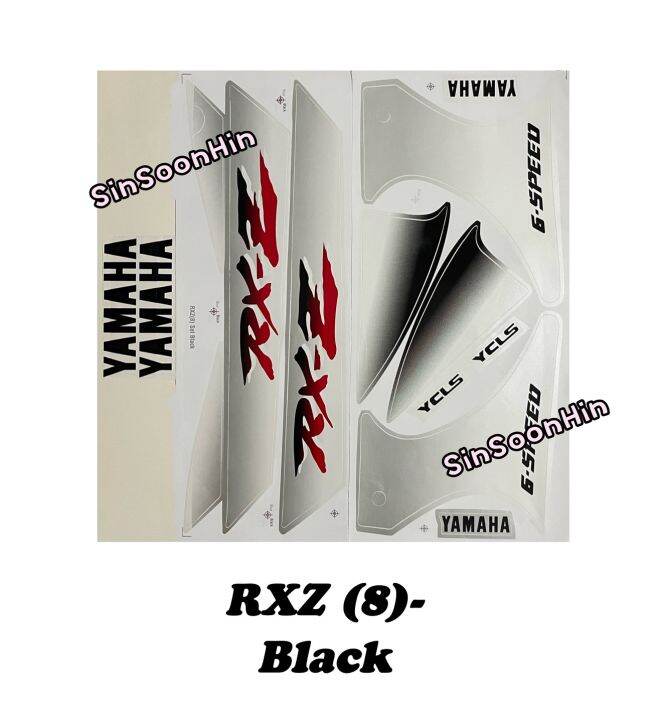 Yamaha RXZ (8) Body Sticker / Stripe - Black | Lazada