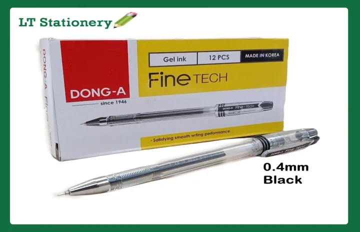 Dong A Fine Tech Gel Ink Pen Color Black | Lazada PH