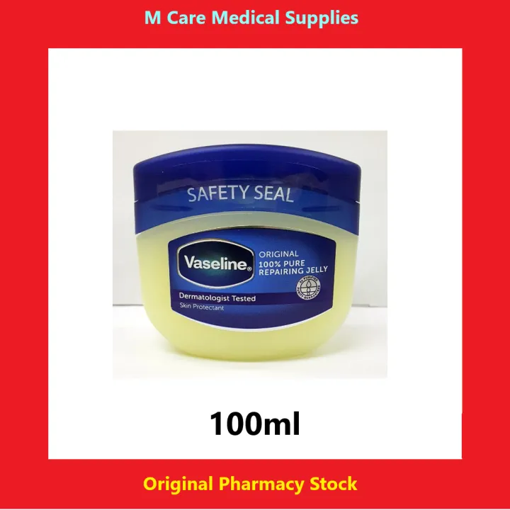 Vasline Pure Petroleum Jelly Original 100ml | Lazada