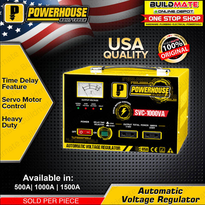 POWERHOUSE AVR Servo Motor Type Automatic Voltage Regulator with Safety ...