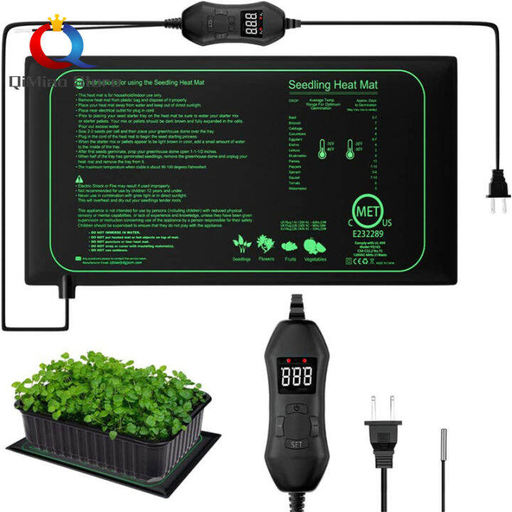 QiMiao Seedling Heat Mats With Digital Thermostat Controller Plant ...