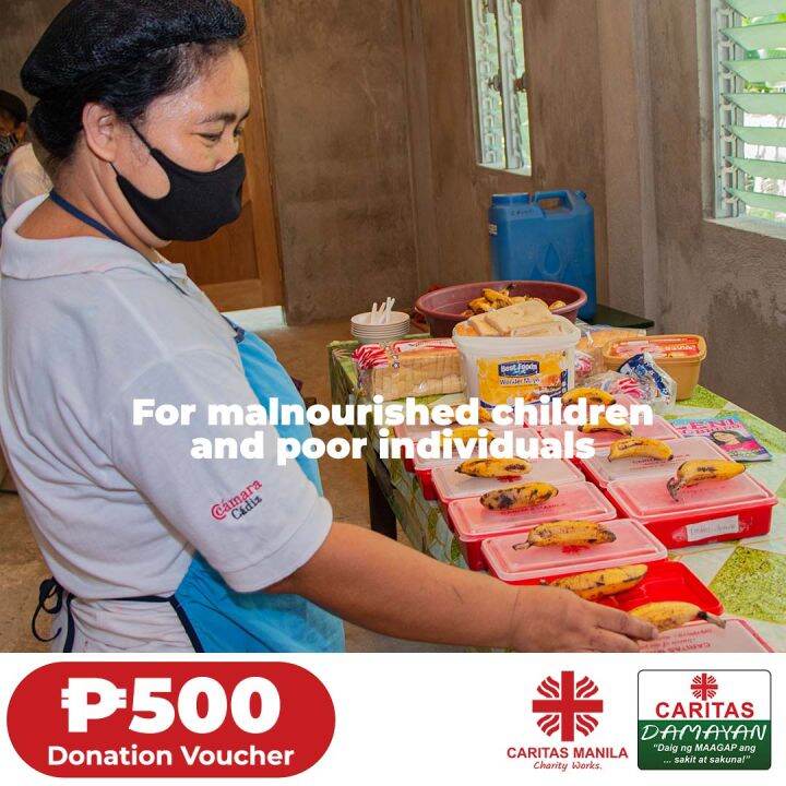 Caritas Manila Donation Voucher - Damayan Nutrition Program P500 ...