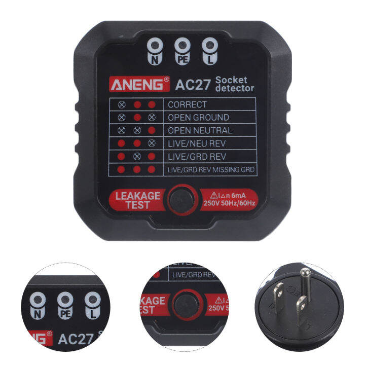 Kokemall Power Outlet Tester Circuit Breaker Finder Electric Voltage ...