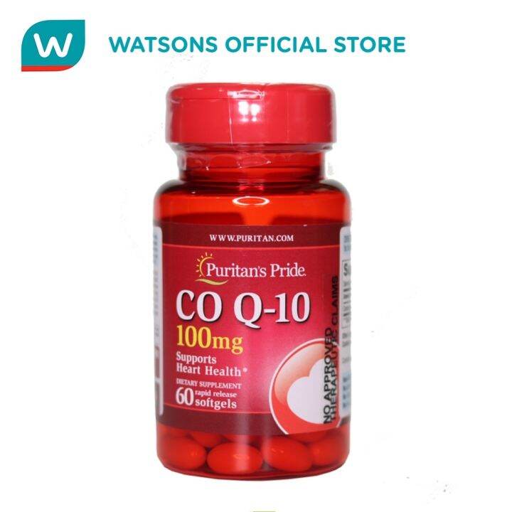 PURITANS PRIDE Co Q-10 Q-sorb 100mg 60 Softgels | Lazada PH