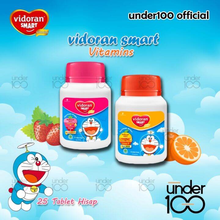 Vidoran Smart Vitamins – All Variant | Strawberry | Jeruk (25 Tablet ...