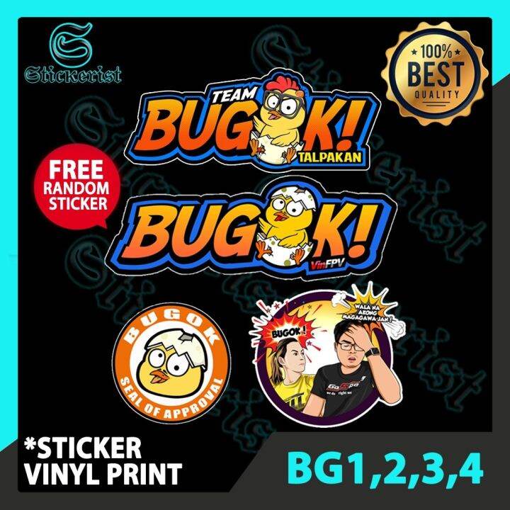 BUGOK/VIN FPV VINYL DECAL STICKERS | Lazada PH