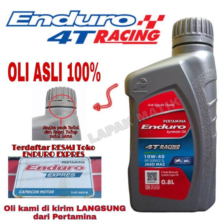 Oli ENDURO RACING 4T 0,8L ORIGINAL | Lazada Indonesia
