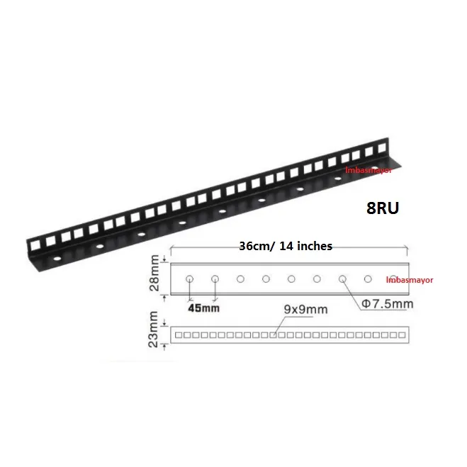 8U 10U 12U 14U 16U 20U RAIL RACK Angle Type used in Flight Case ...