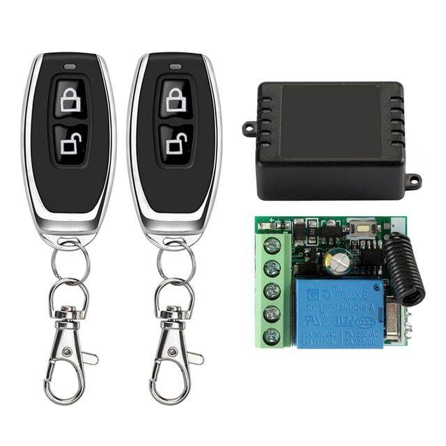 Rubrum 433 Mhz Universal Wireless Remote Control Switch DC 12V 1CH ...