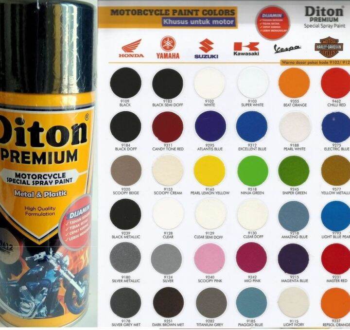 DITON Premium Pilok Pilox Cat Semprot DITON Premium 400cc / 400ml Warna ...