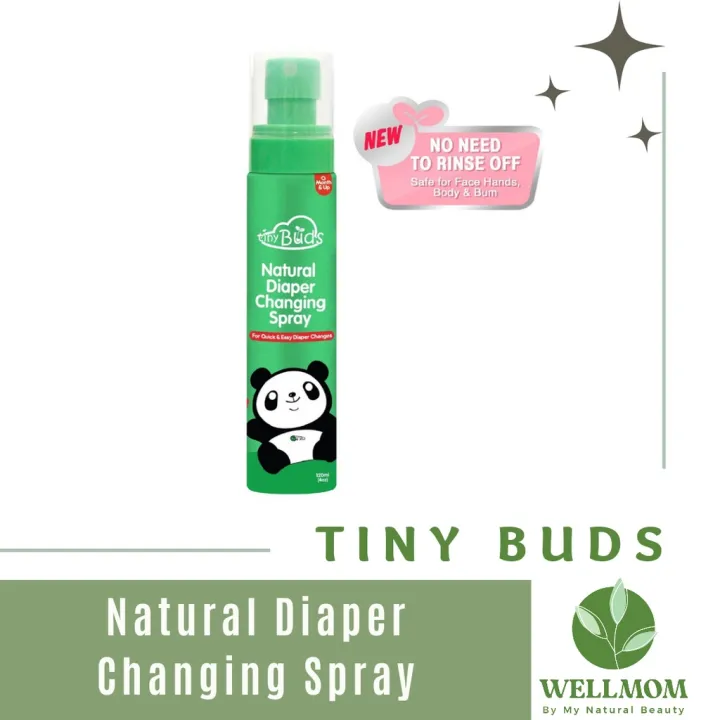 Tiny Buds Baby Naturals Quick & Easy Natural Diaper Changing Spray ...