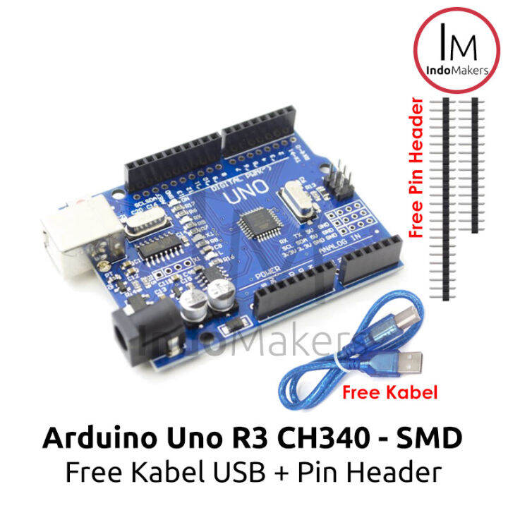 Arduino Uno R3 CH340 ATmega328 Type SMD | Lazada Indonesia