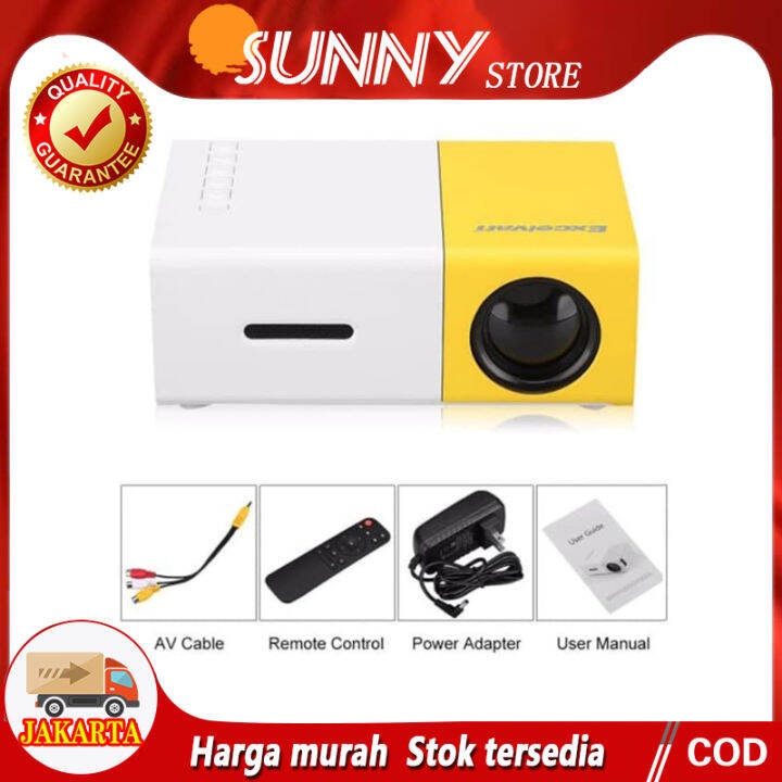 [Pengiriman cepat]Mini Proyektor YG300 Proyektor LED 1080 P Portabel ...