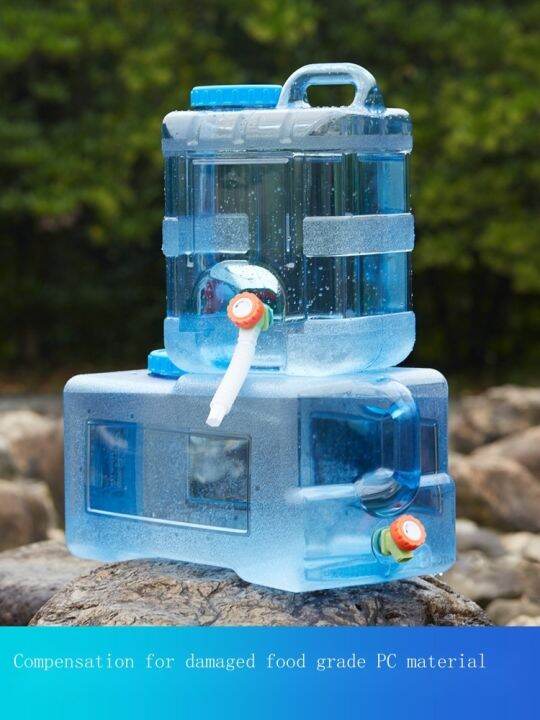 Outdoor pure water bucket with faucet mineral car food grade drinking ...