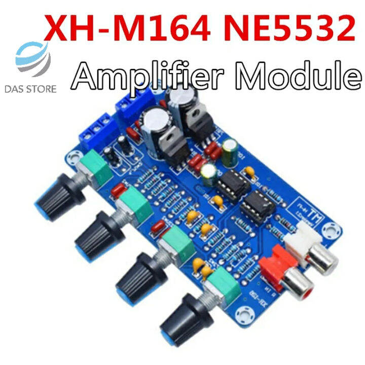 XH M164 Stereo Tone Control Modul NE5532 Hifi Pre Amplifier Preamp ...