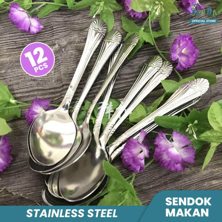 Sinda Store Sendok Stainless / Sendok Dan Garpu Makan Polos / Set ...