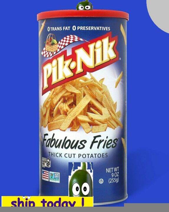 Piknik Fabulous Fries 9 oz / 255g Pik-nik Thick Cut Potatoes , Pik nik ...