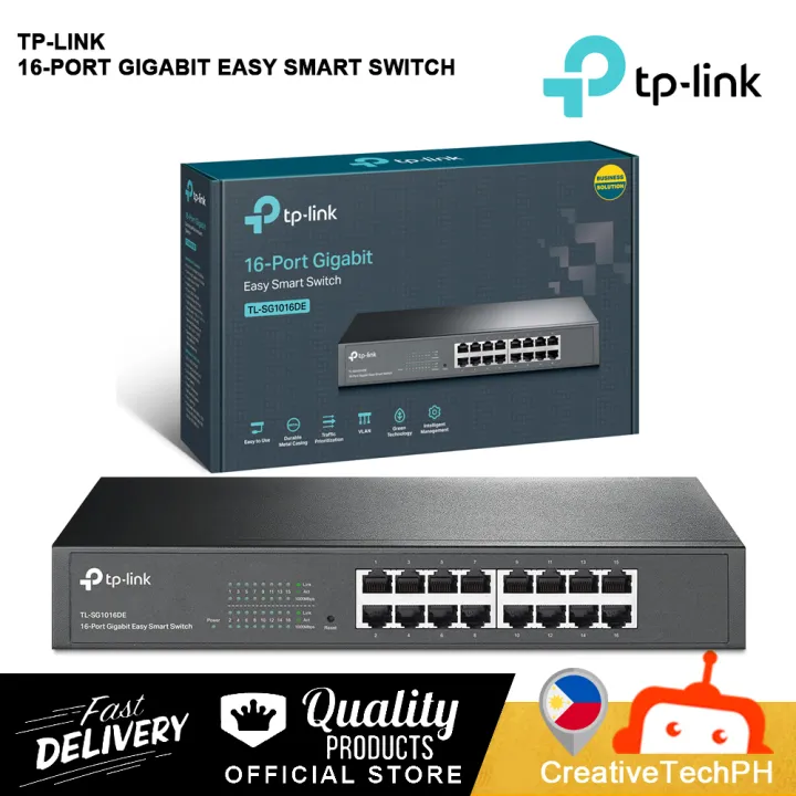 TP-Link TL-SG1016DE 16-Port Gigabit Easy Smart Switch | Lazada PH