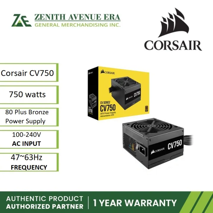 Corsair CV750 750Watts 80+ Bronze Certified PSU | POWER SUPPLY | Lazada PH