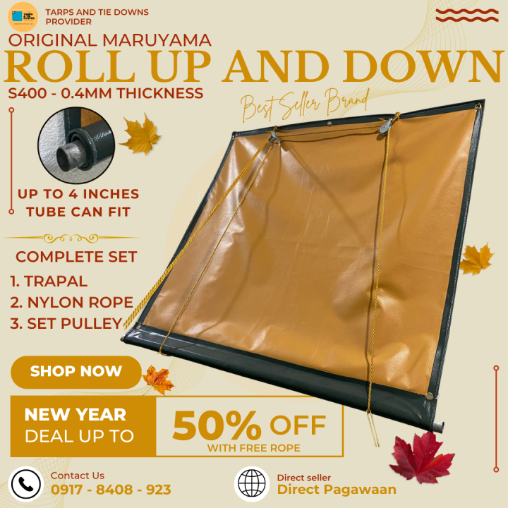 SUPER SALE! 7x8ft Roll Up & Roll Down Complete Set Original Maruyama ...