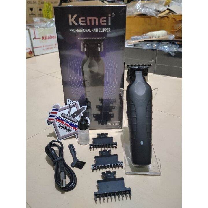 Kemei km-2299 Detailer/Trimmer Zero MM Gap Blade All Black | Lazada PH