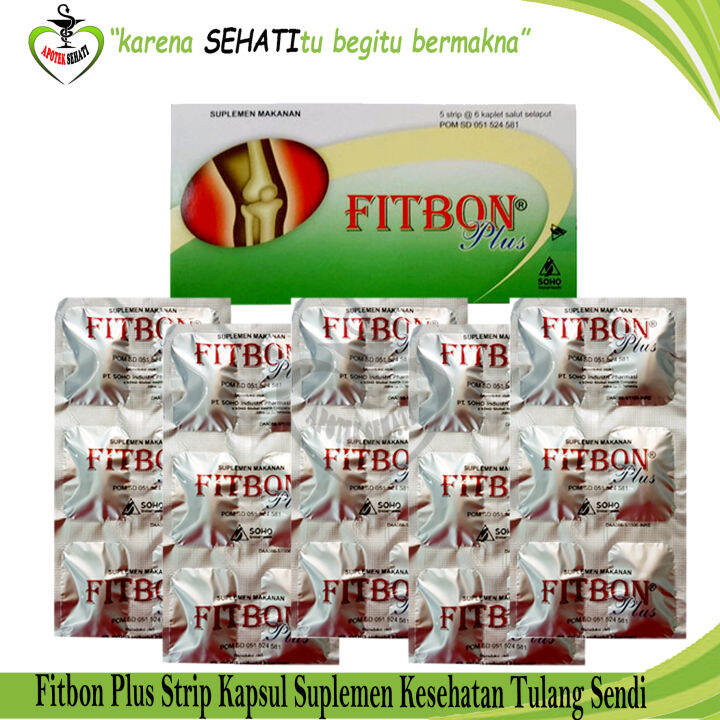 FITBON dan FITBON PLUS Vitamin Tulang dan Sendi Glucosamine | Lazada ...