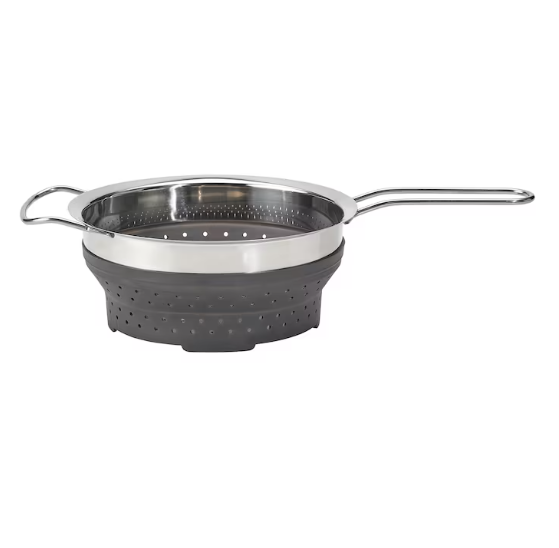 Sieve/colander,Stainless steel, Silicone rubber | Lazada.co.th