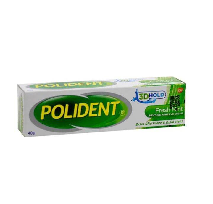 Polident Fresh Mint Denture Adhesive Cream 40g | Lazada PH